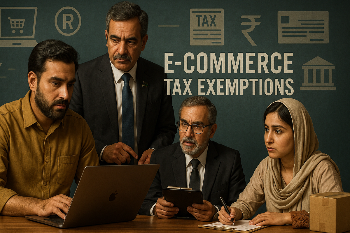 Who will be exempted from Ecommerce Taxes in Pakistan and Online Regis ...